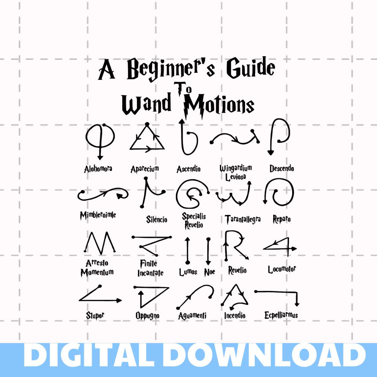 Magic Lesson svg, Wand Movements svg, Magical potter svg, Ma | Inspire ...