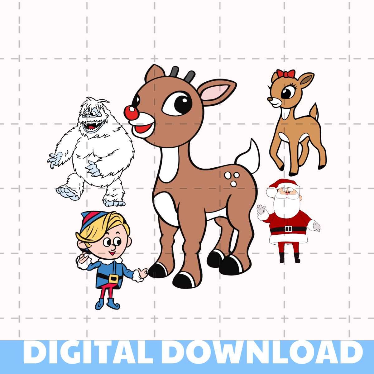 Rudolphs svg, rudolph svg, rudolf the red nosed reindeer svg | Inspire Uplift