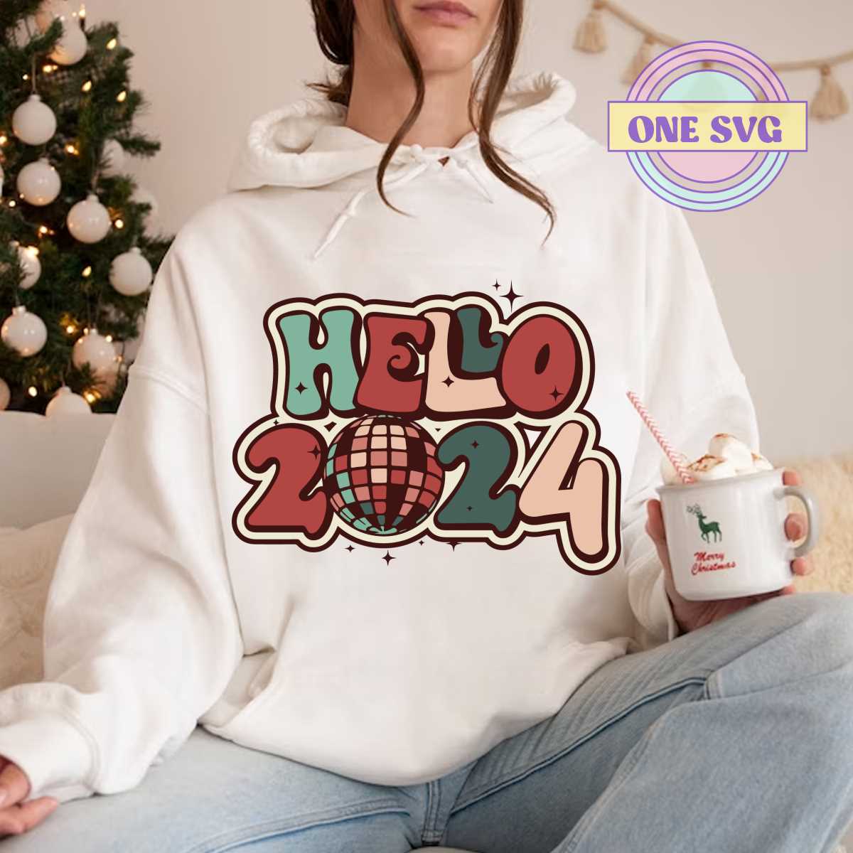 Hello 2024 PNG, Happy New Year Png, Disco Ball Png, New Year | Inspire ...