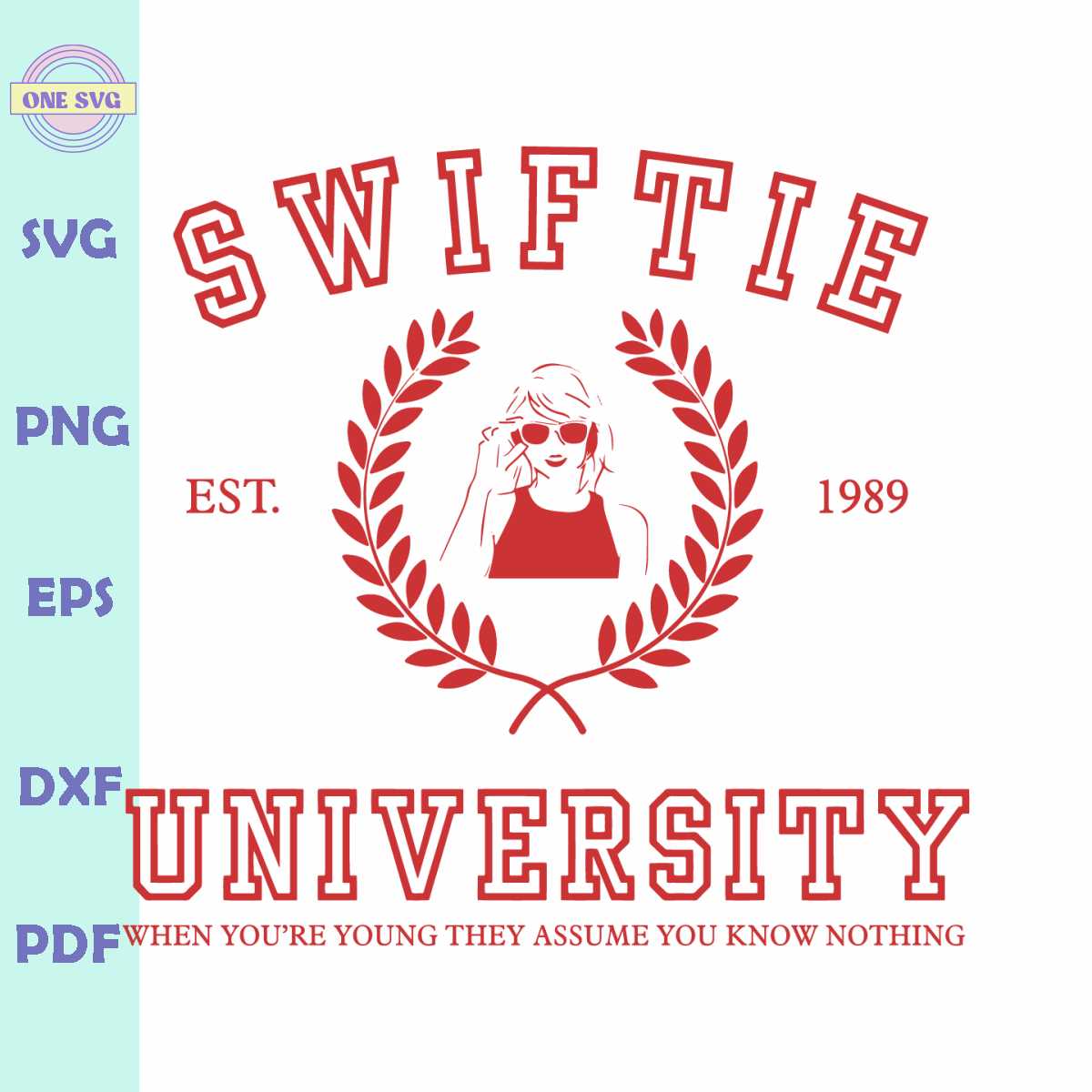 Swiftie University Est 1989 SVG | Inspire Uplift