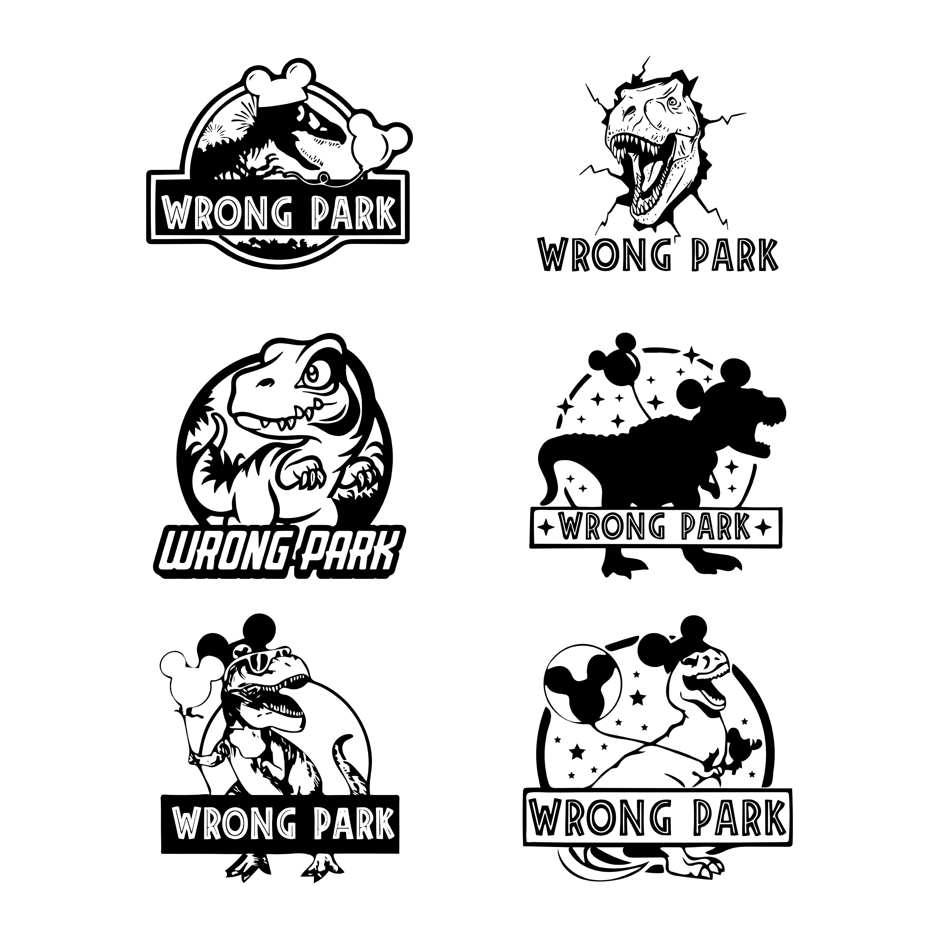 Wrong Park Svg Jurassic Park Inspired Svg Disneyland Svg T Inspire