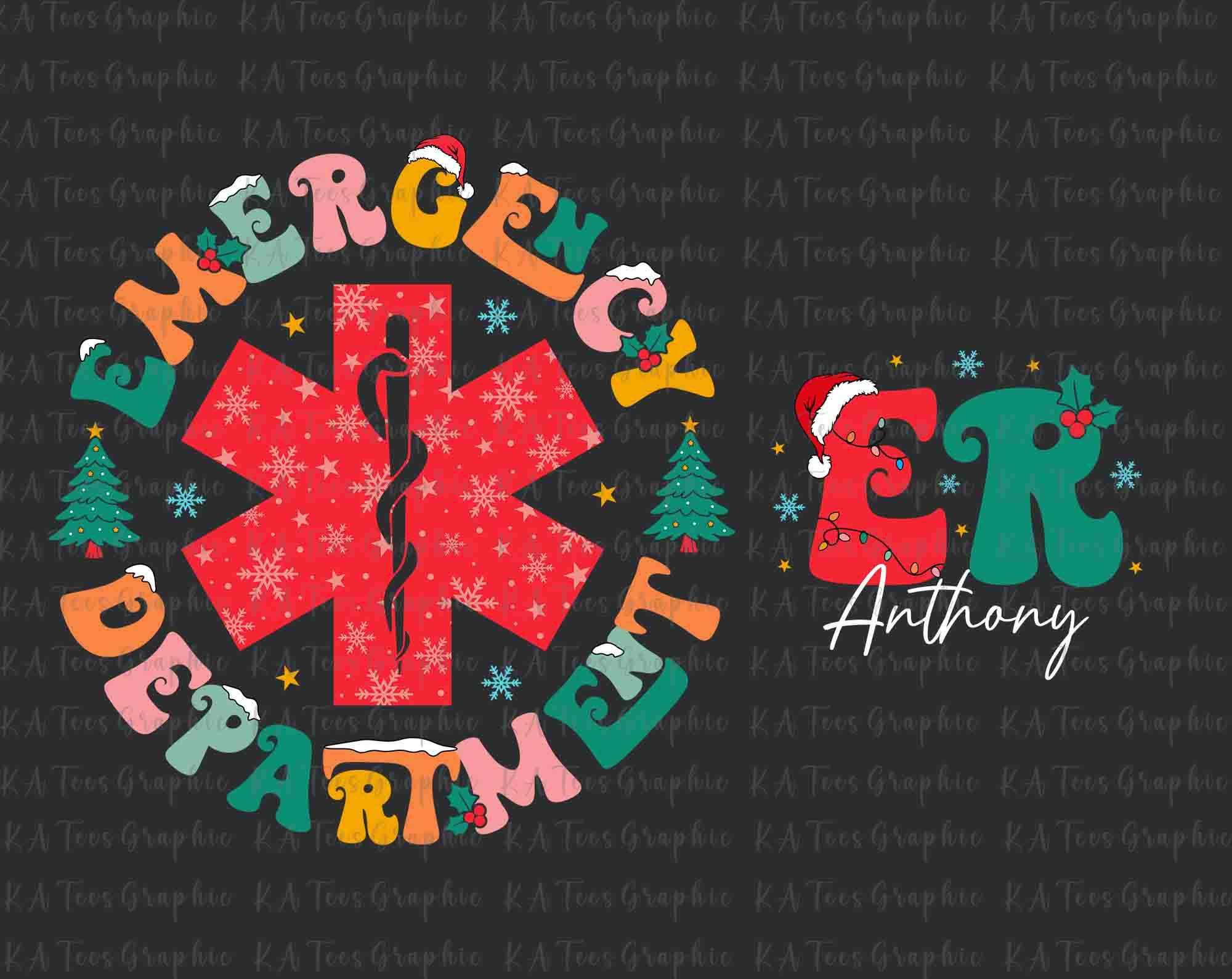 Christmas Emergency Department SVG, Emergency Nurse Svg, Chr | Inspire ...