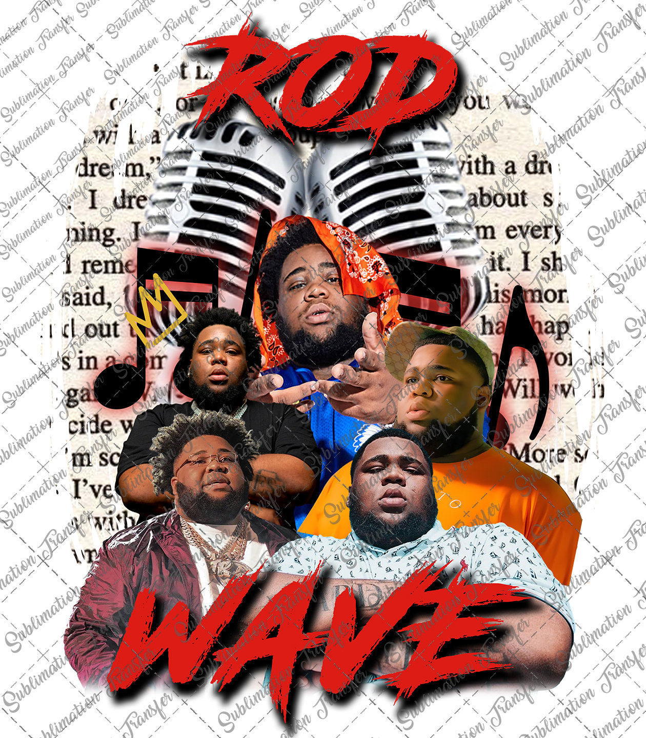 NEW Rod Wave Graphic Nostalgia Png File, 90s Rap Music, Rapp | Inspire ...