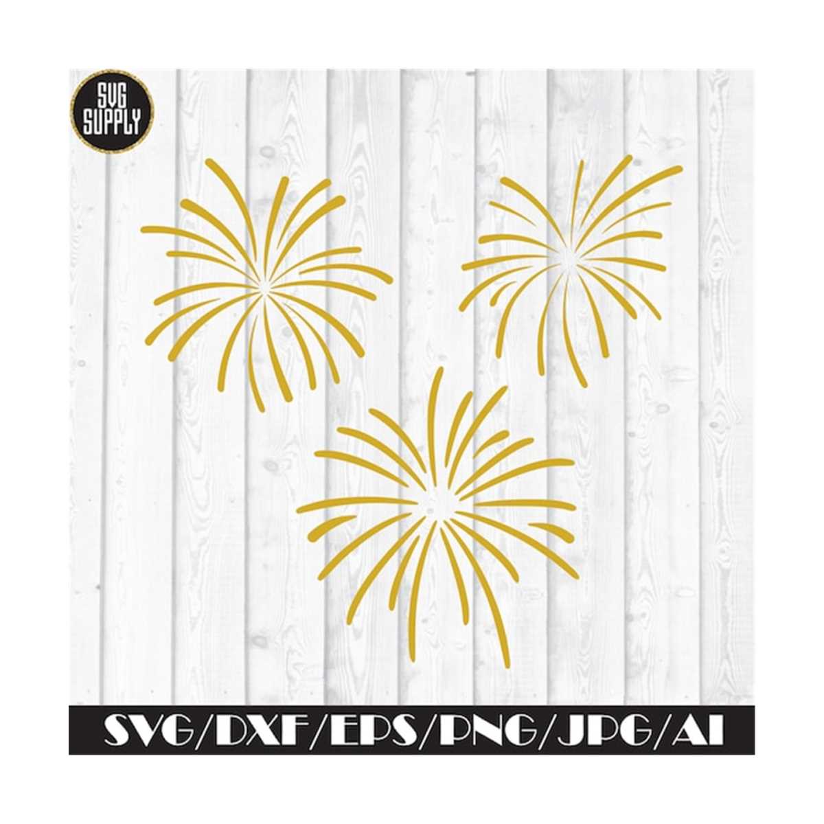 Fireworks SVG New Year SVG Cut File vinyl decal for silhouet | Inspire ...