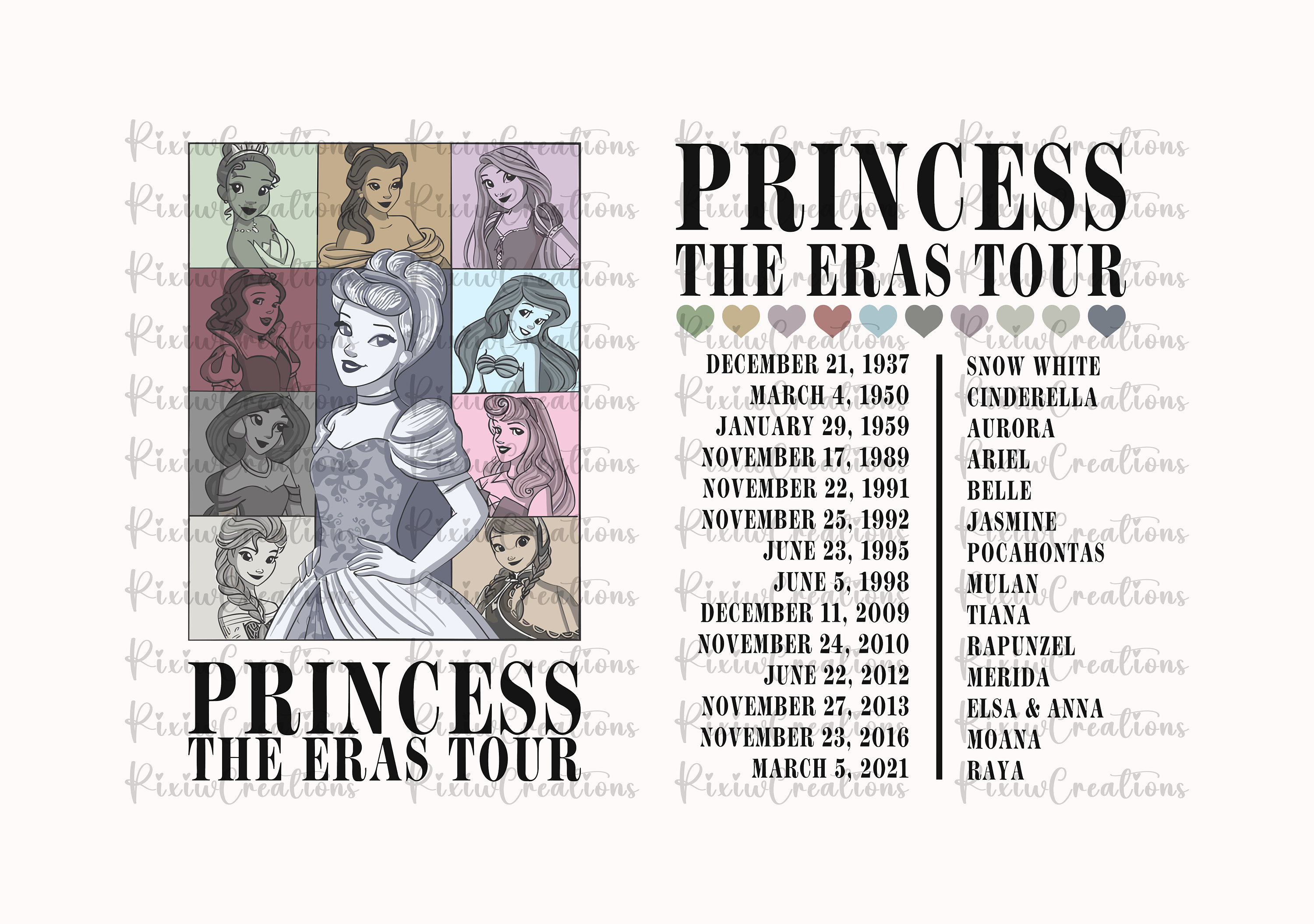 Princess Svg, The Eras Tour Princess PNG, Princess Comfort C - Inspire ...
