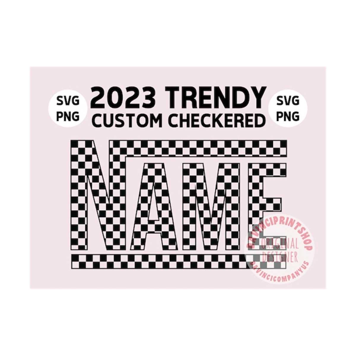 Checkered Custom SVG, Custom PNG, Custom Cricut File, Custom | Inspire ...