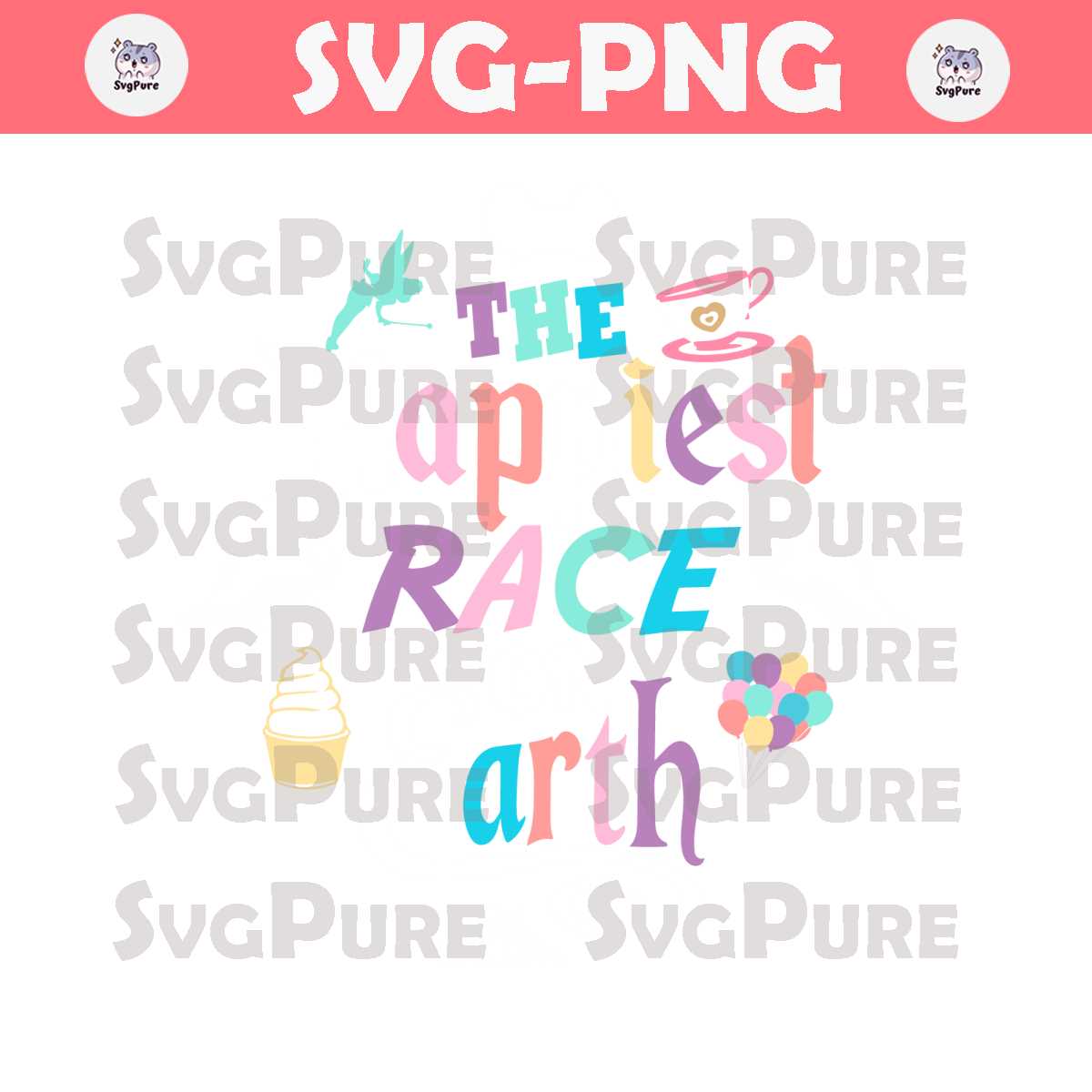 The Happiest Race On Earth runDisney SVG - Inspire Uplift