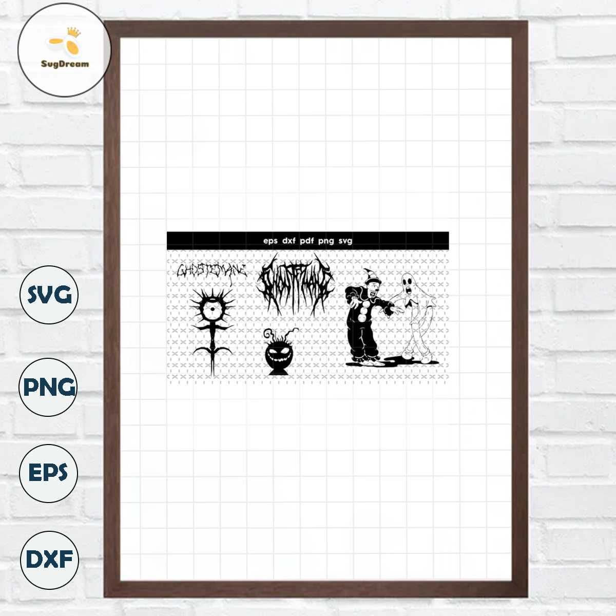 ghostemane files for cricut, SVG files for laser cut, DXF, P | Inspire ...