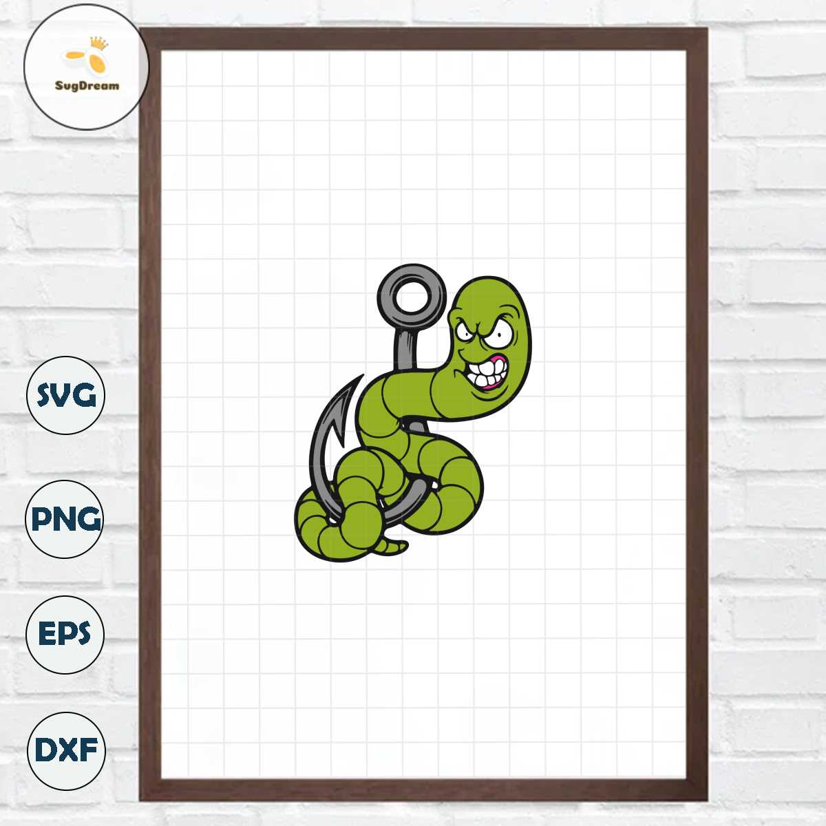 Worm Svg, Worms Clipart, Fish Bait, Fishing Bait, Fishing Ro | Inspire ...