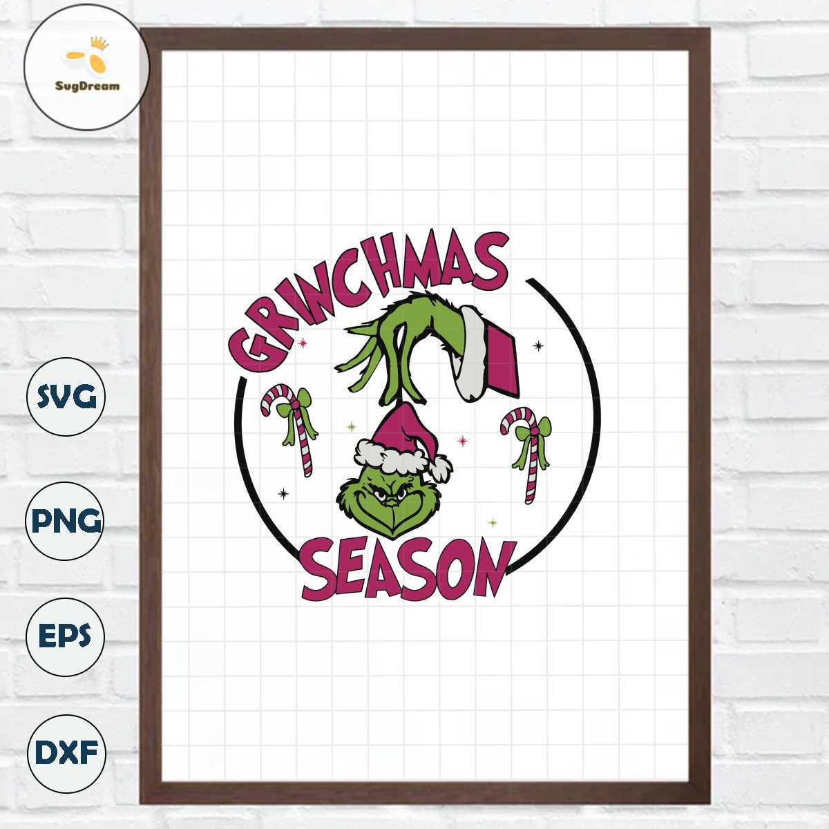 Pink Grinchmas Season SVG | Inspire Uplift