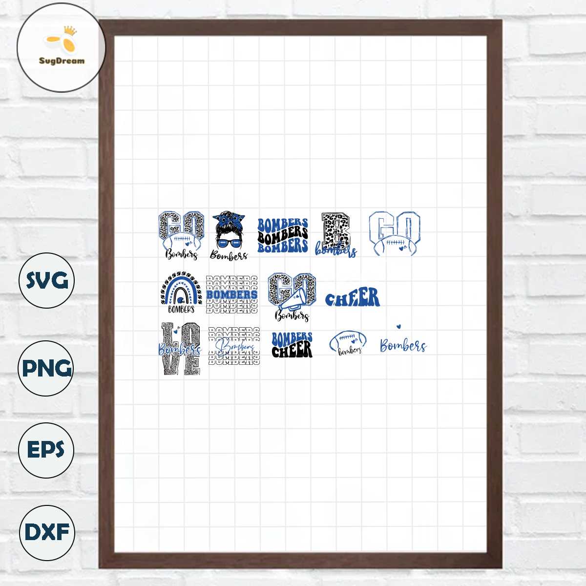 Bombers Football Svg, Bombers Bundle | Inspire Uplift