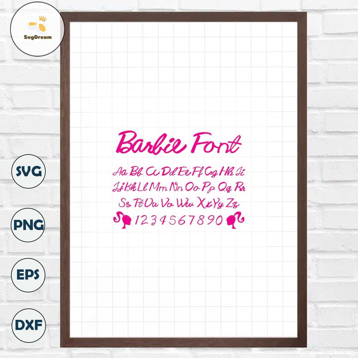 BARBIE FONT SVG, Come on Barbie Let Go Party Svg, Png Eps Do | Inspire ...