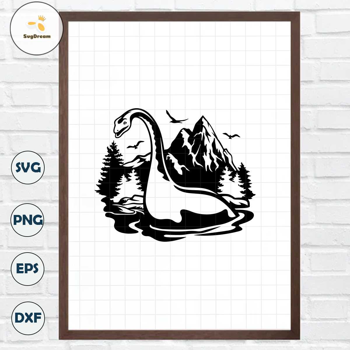 Loch Ness Monster SVG | Nessie SVG T-Shirt Wall Art Vinyl De | Inspire ...