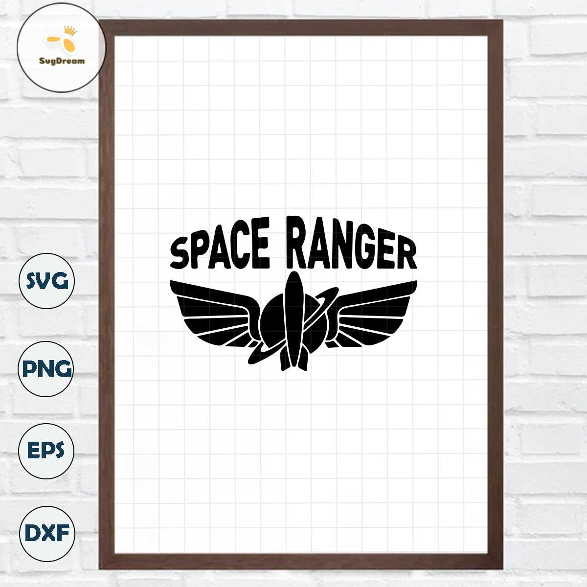Space Ranger Symbol Logo Buzz Lightyear Clipart Instant Digi - Inspire ...