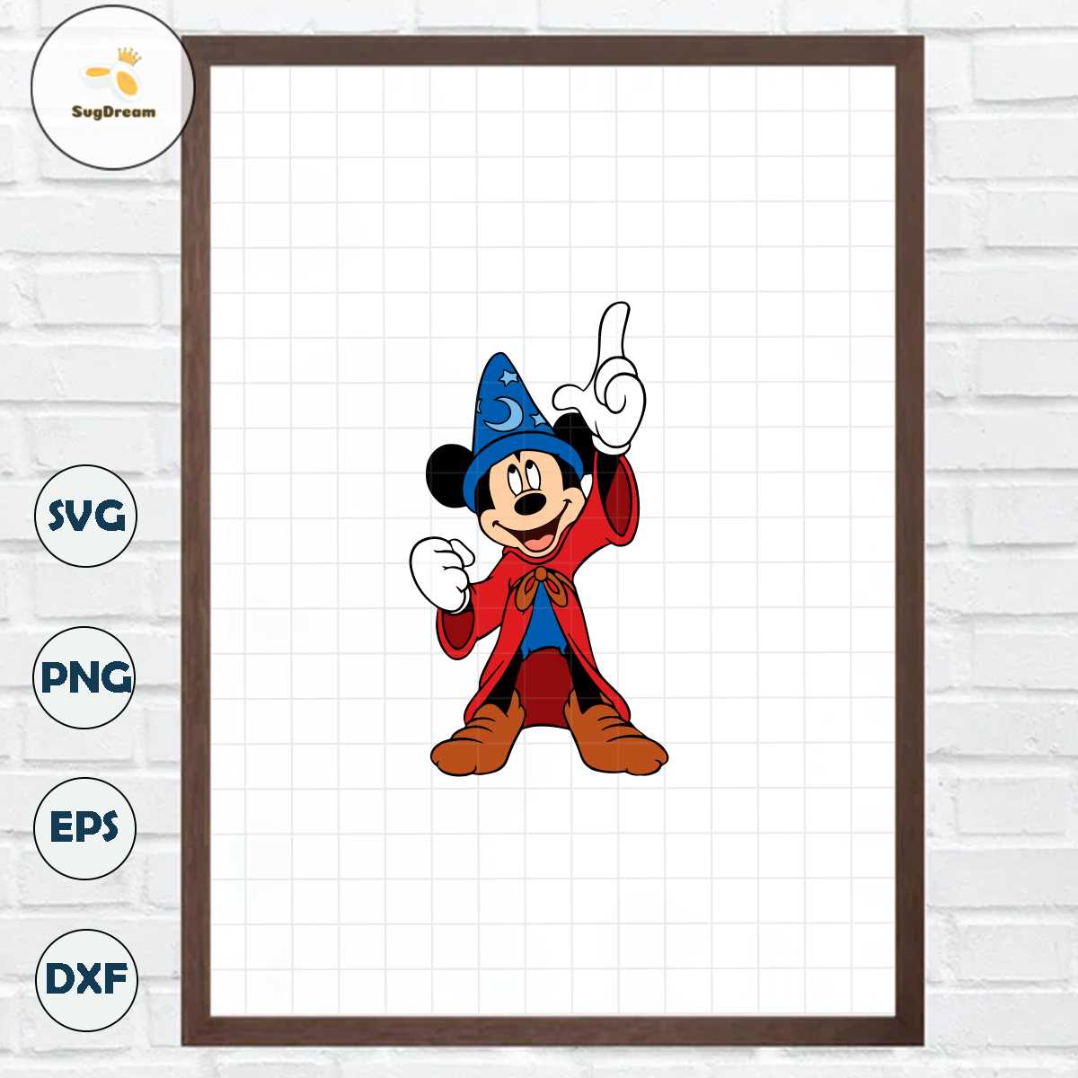 Magician Mickey Mouse 021 Svg Dxf Eps Pdf Png, Cricut, Cutti | Inspire ...