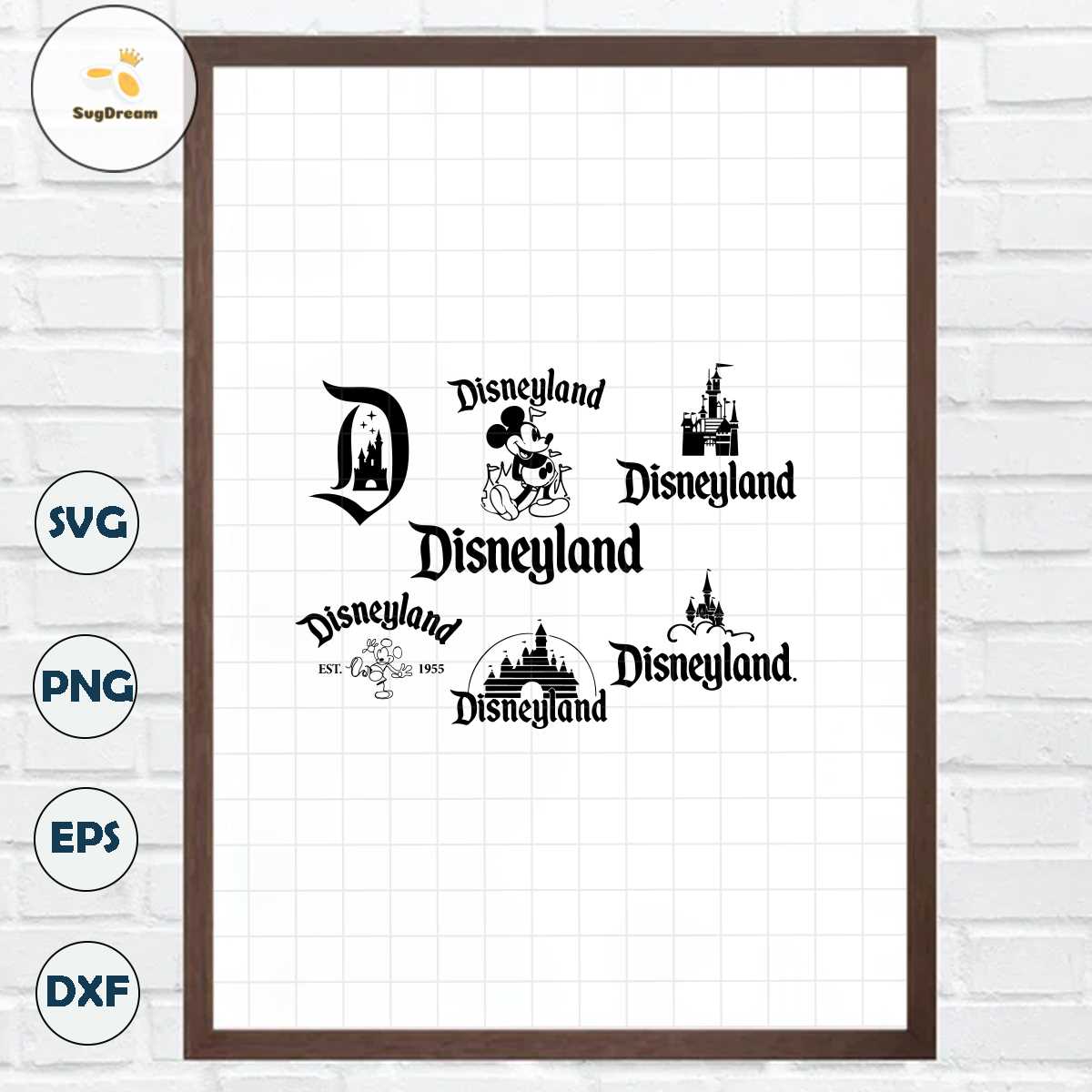 Disneyland Text SVG, Disneyland Alphabet SVG, Disneyland Fon | Inspire ...