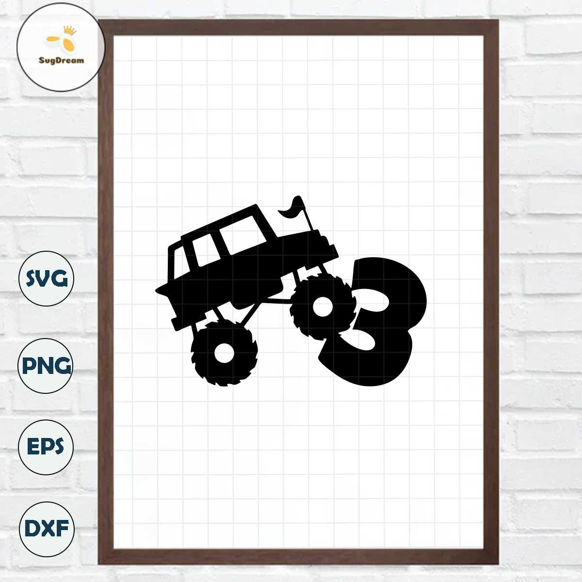 3rd birthday monster truck svg files for cricut shirt for ki | Inspire Uplift