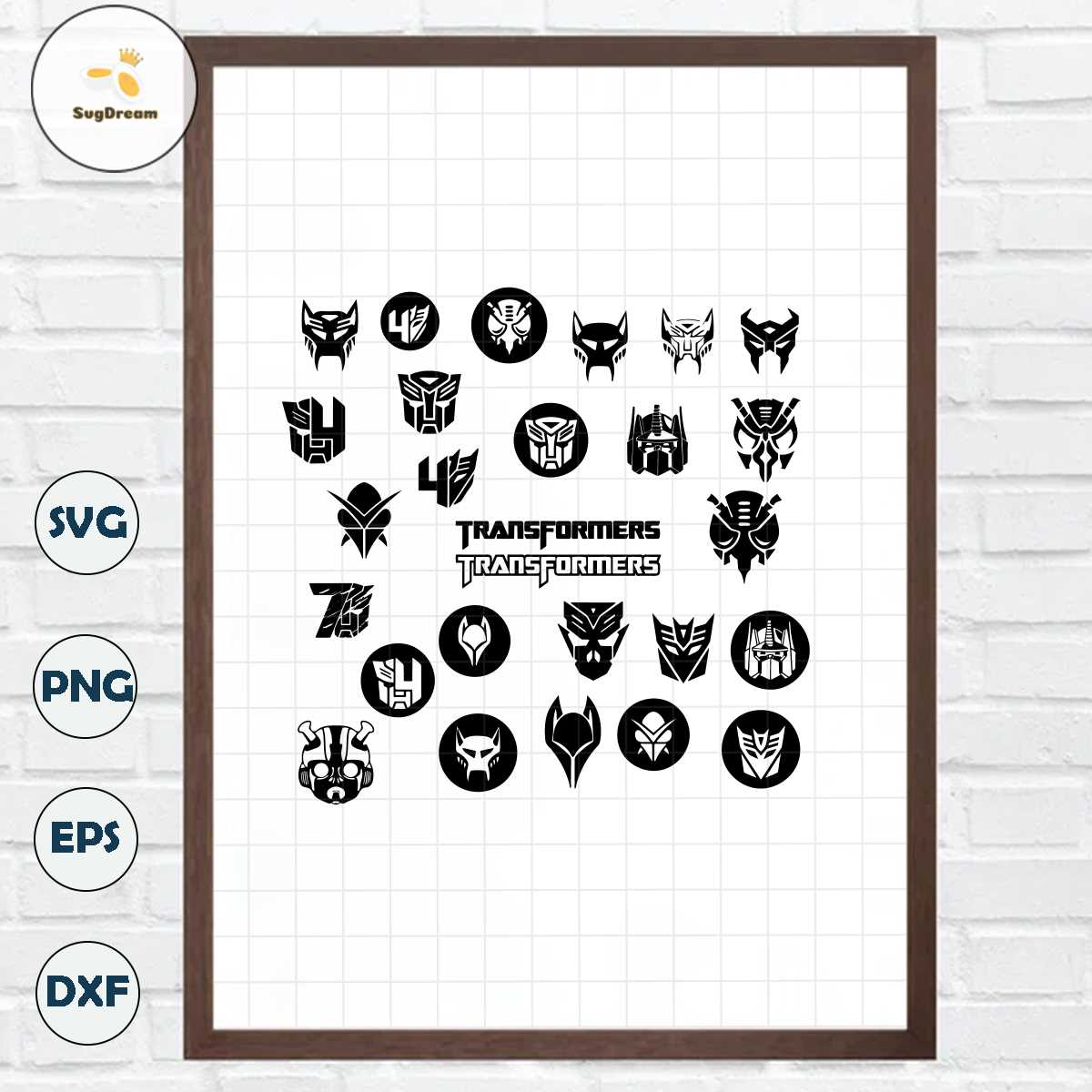 Transformers Svg, Transformer SVG Faces, Transformers Logo l | Inspire ...