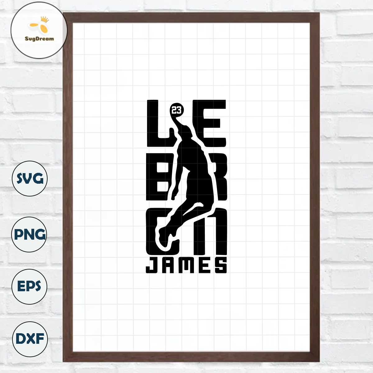 Lebron James Dunk SVG, Instant Download, Digital Files, Png, | Inspire ...