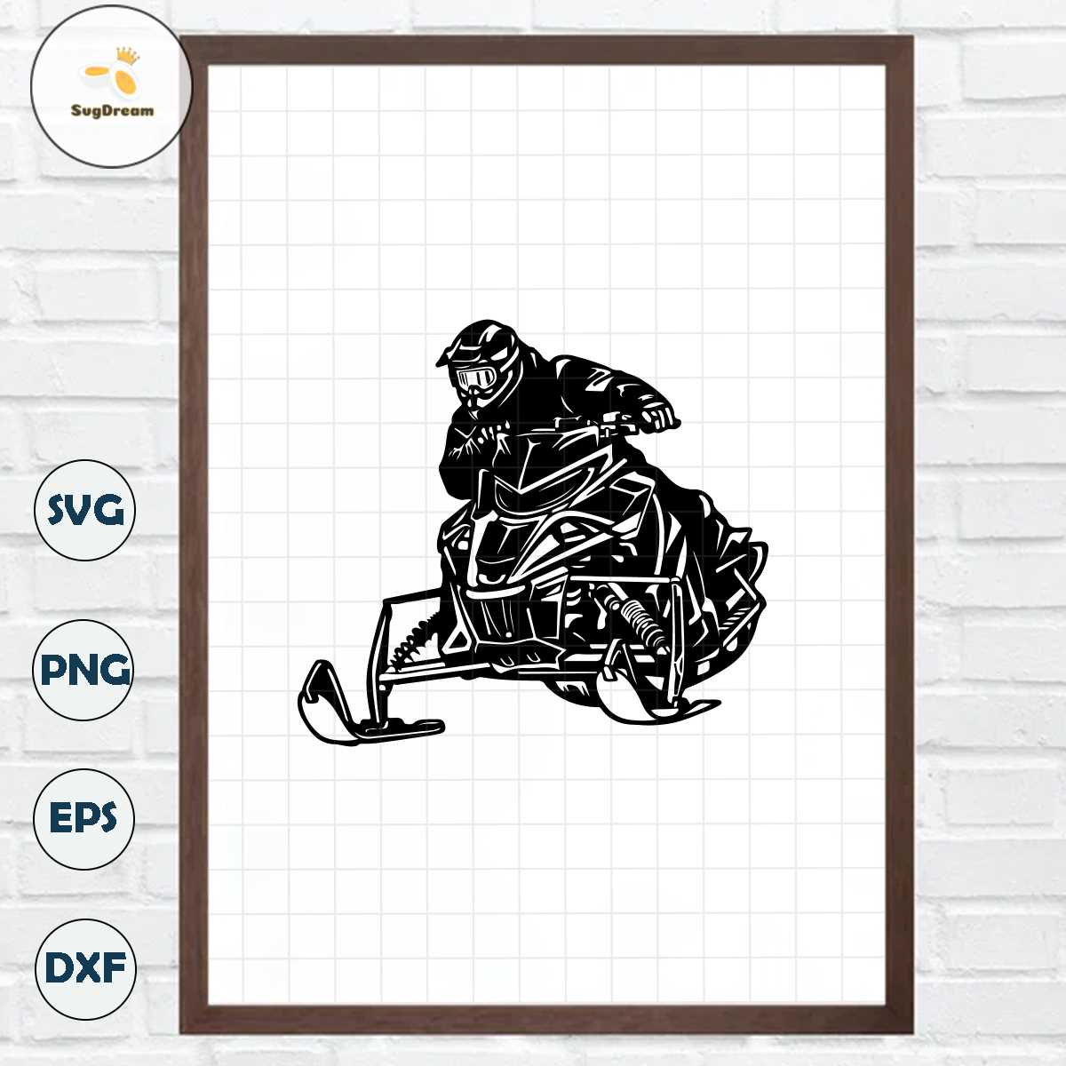 Snowmobile Svg | Ski-Doo Clipart | Sled Cut File | Winter Ve | Inspire ...