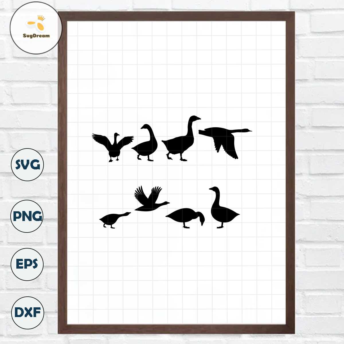 Goose Svg, Svg Files for Cricut, Goose Silhouette, Goose Cut | Inspire ...