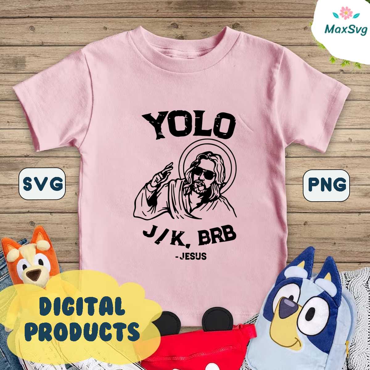 Vintage Easter Jesus Yolo Jk BRB SVG | Inspire Uplift