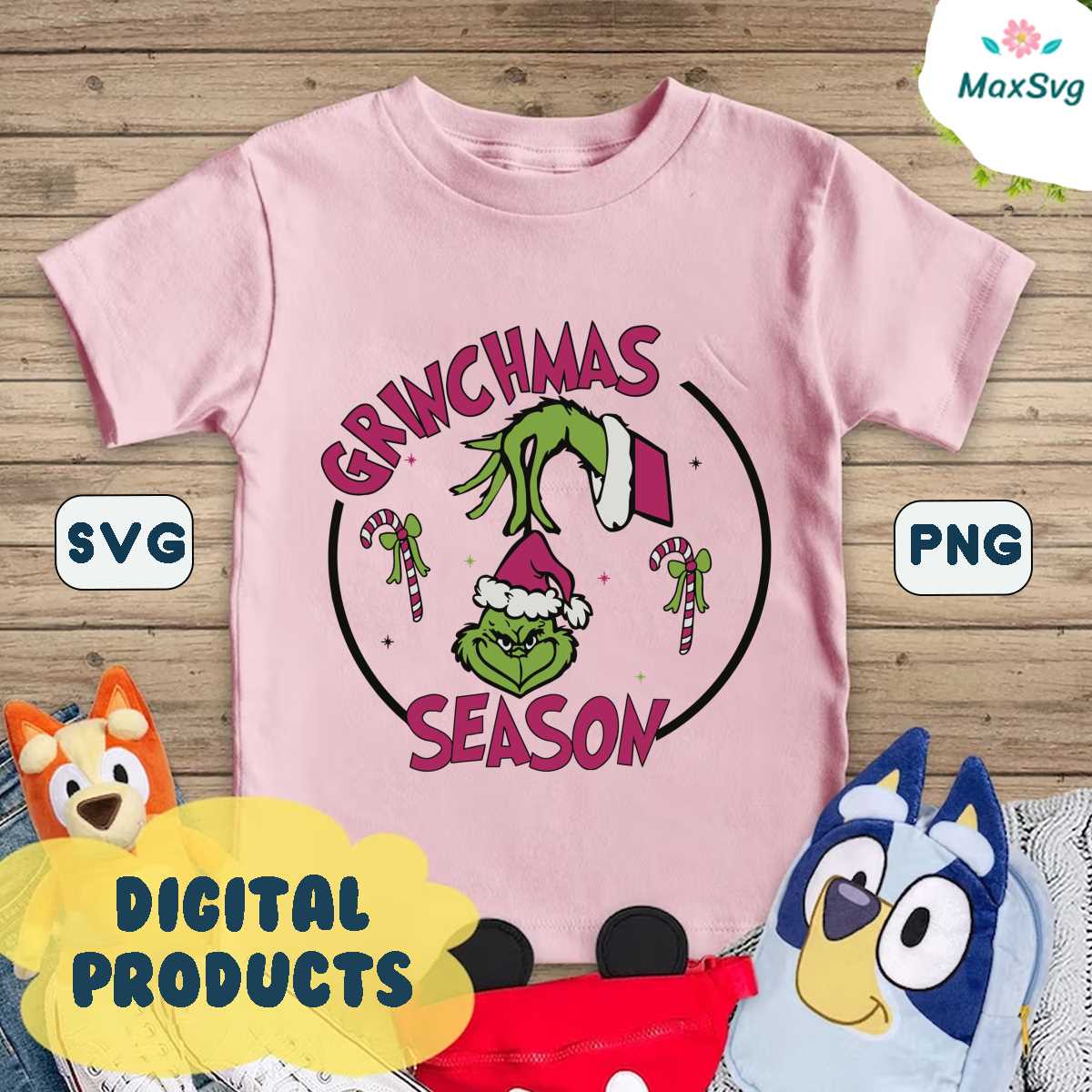 Pink Grinchmas Season SVG | Inspire Uplift