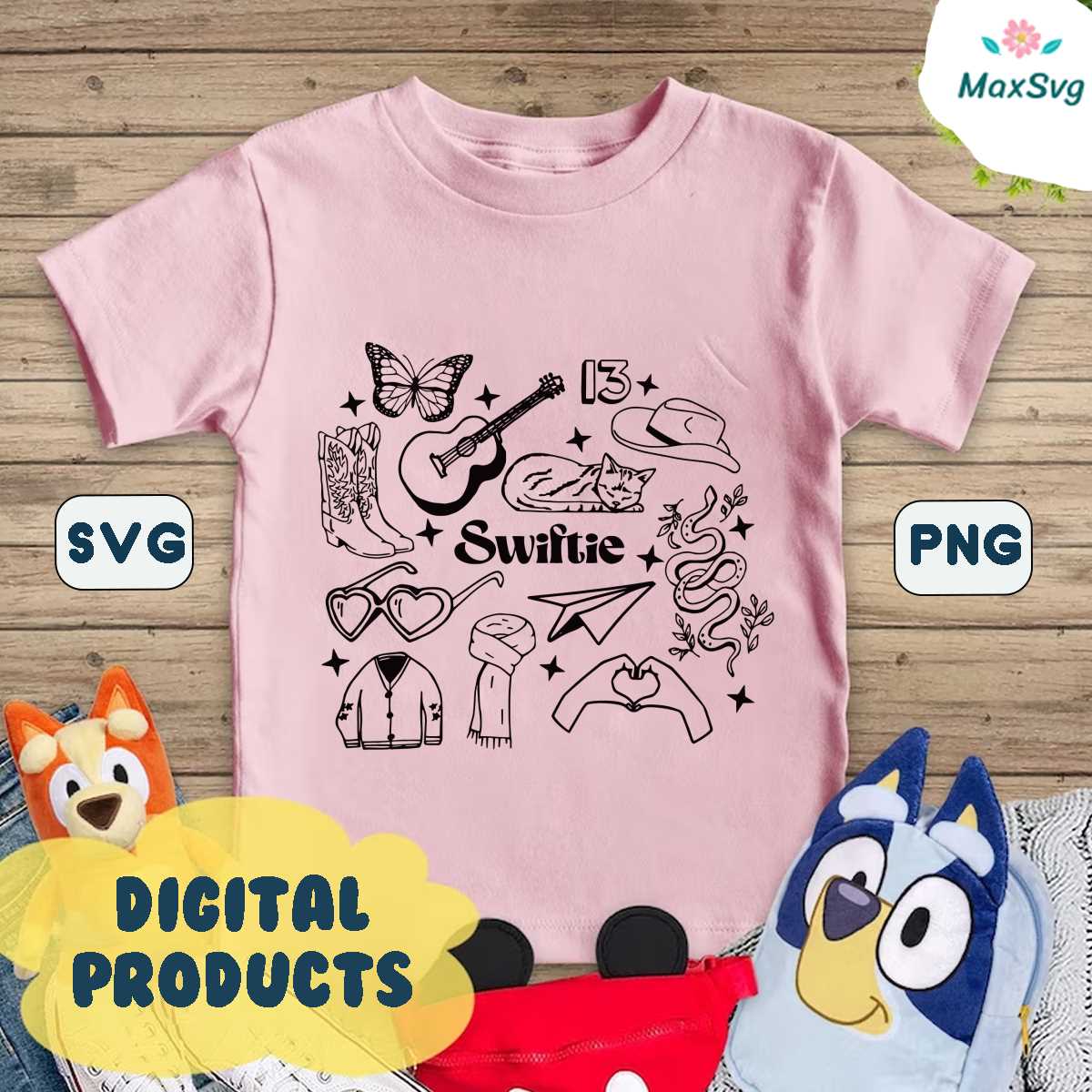 Vintage Swiftie Taylor Albums Icon SVG | Inspire Uplift