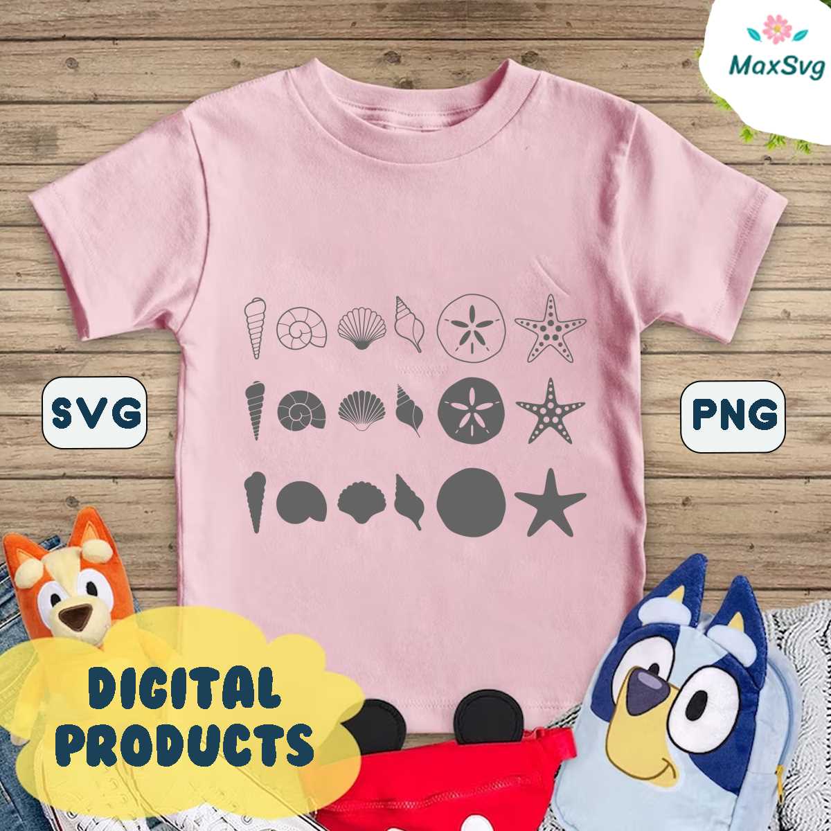 Seashells SVG. Cricut cut files. Layered files. Silhouette. - Inspire ...