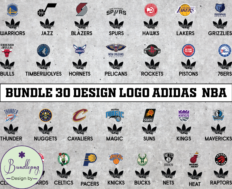 Bundle 30 design logo Adidas NBA, NBA Logo, NBA Logo Team, N | Inspire ...