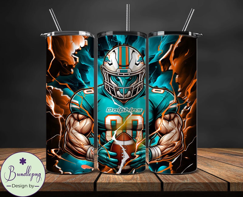 Miami Dolphins Tumbler Wraps, Logo NFL Football Teams PNG, | Inspire Uplift