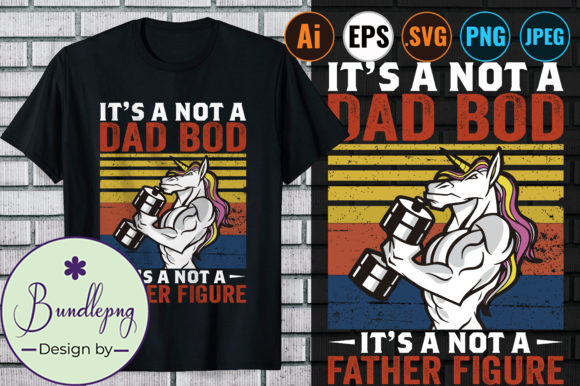 Unicorn Dad T Shirt. Design 82 | Inspire Uplift