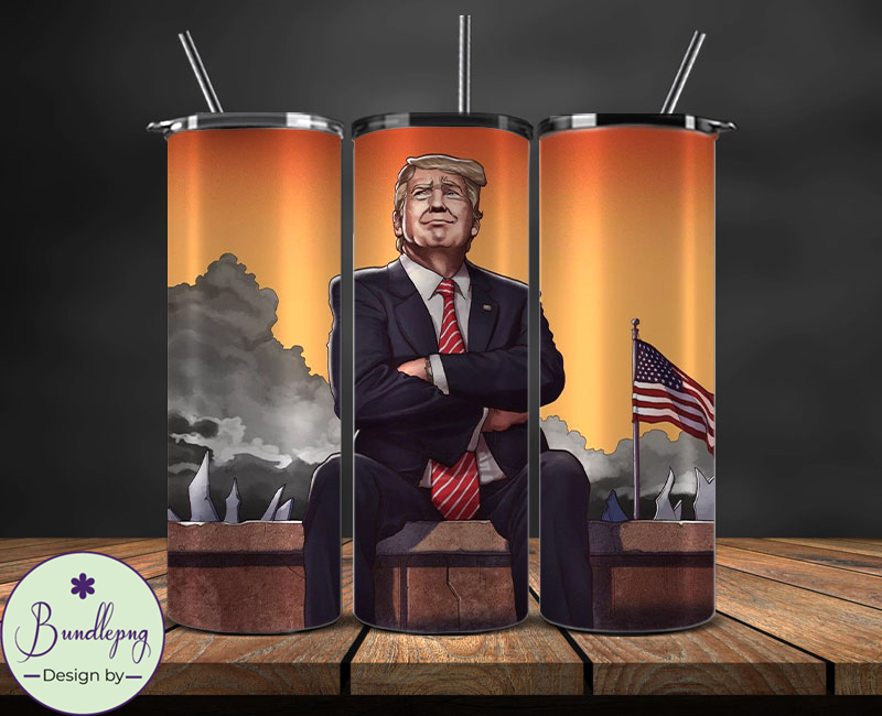 Donald Trump Tumbler Wraps,Trump Tumbler Wrap PNG Design by - Inspire ...