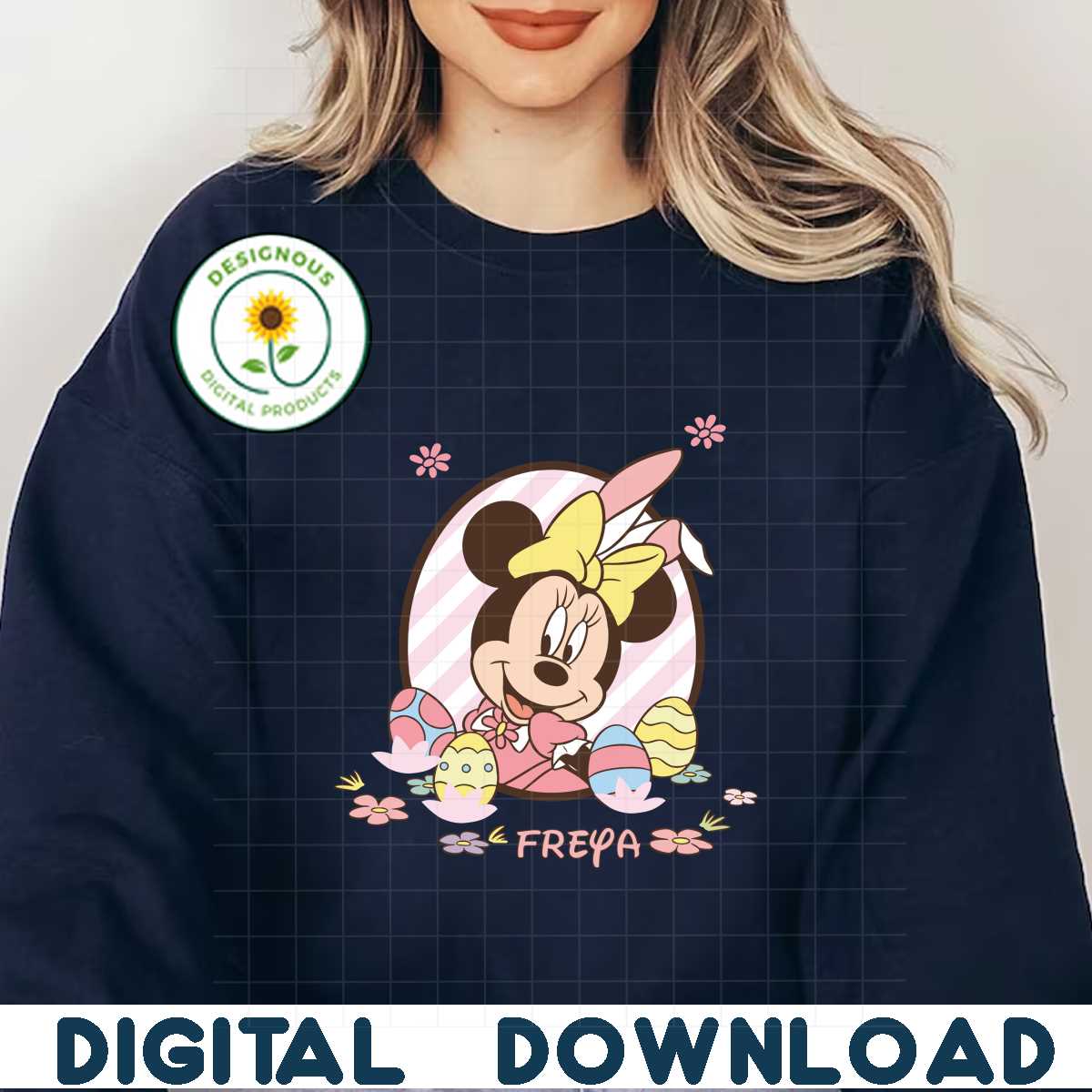 Custom Disney Minnie Mouse Easter Egg SVG | Inspire Uplift