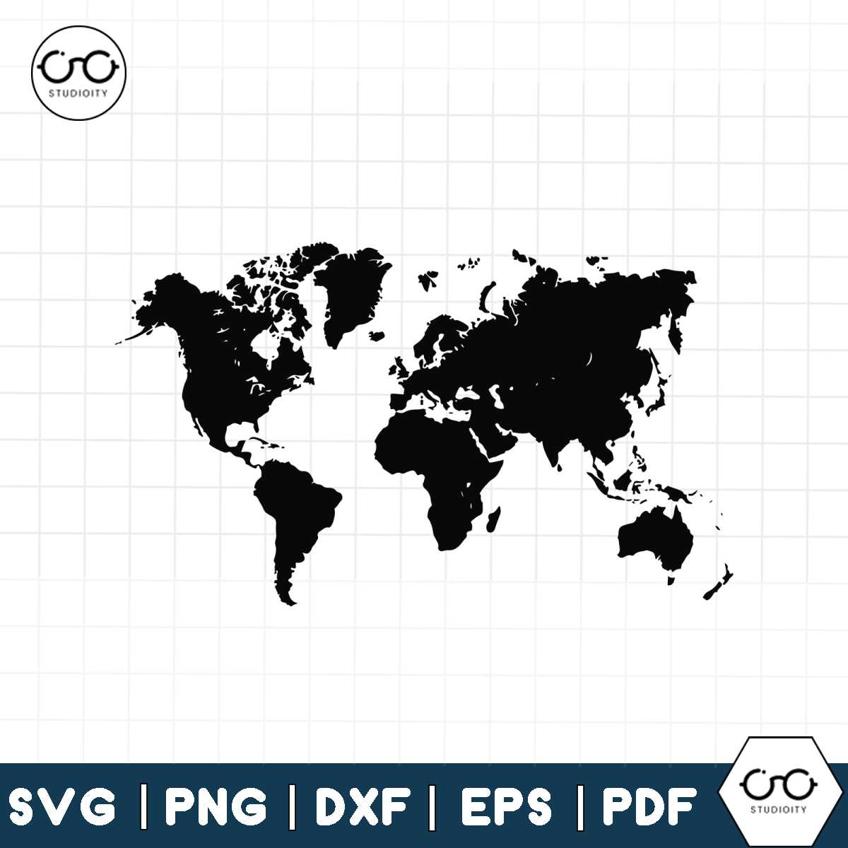 COD116-World Map SVG, World Map clipart, World Map Svg Cricu | Inspire ...