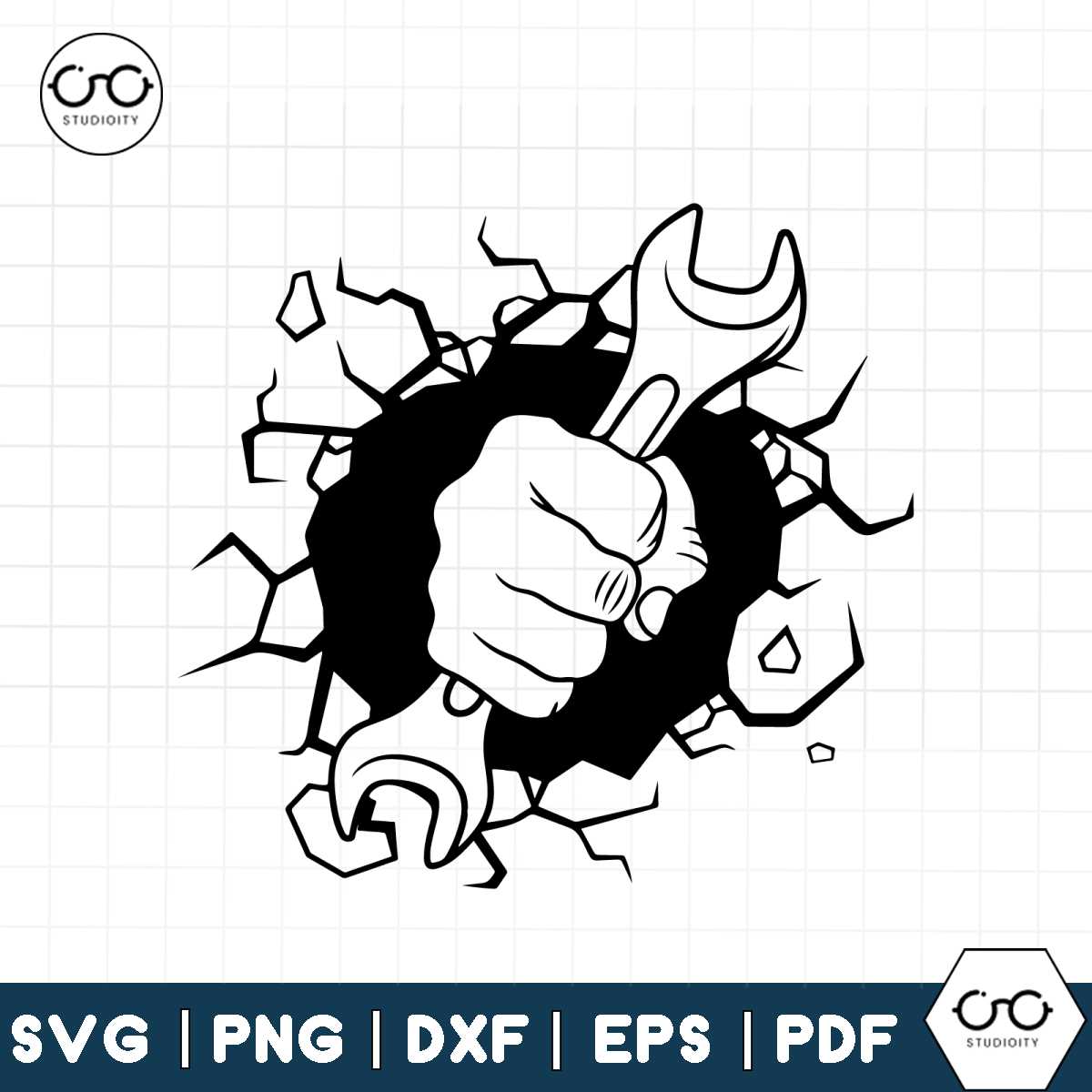 Wrench Svg File, Smash Punch Mechanic Svg, Mechanic Svg, Rep | Inspire ...