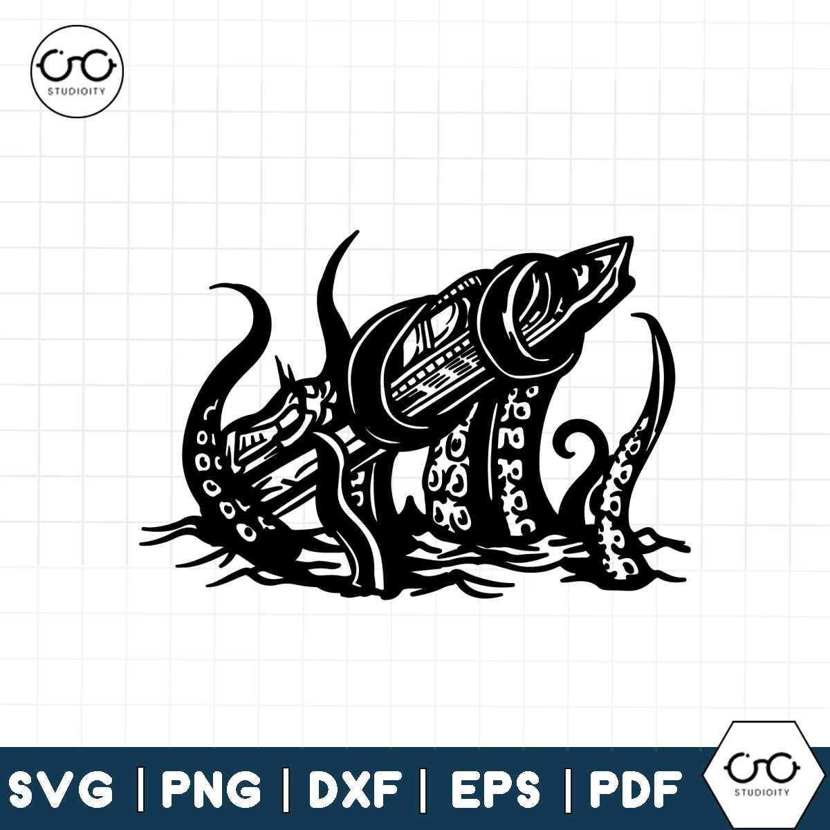 Kraken SVG | Tentacles SVG | Ocean Cruise Ship Wall Art Viny | Inspire ...