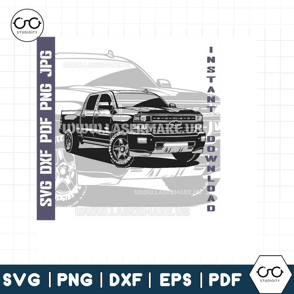 Chevrolet Silverado SVG file | cut file for cricut | printab | Inspire ...