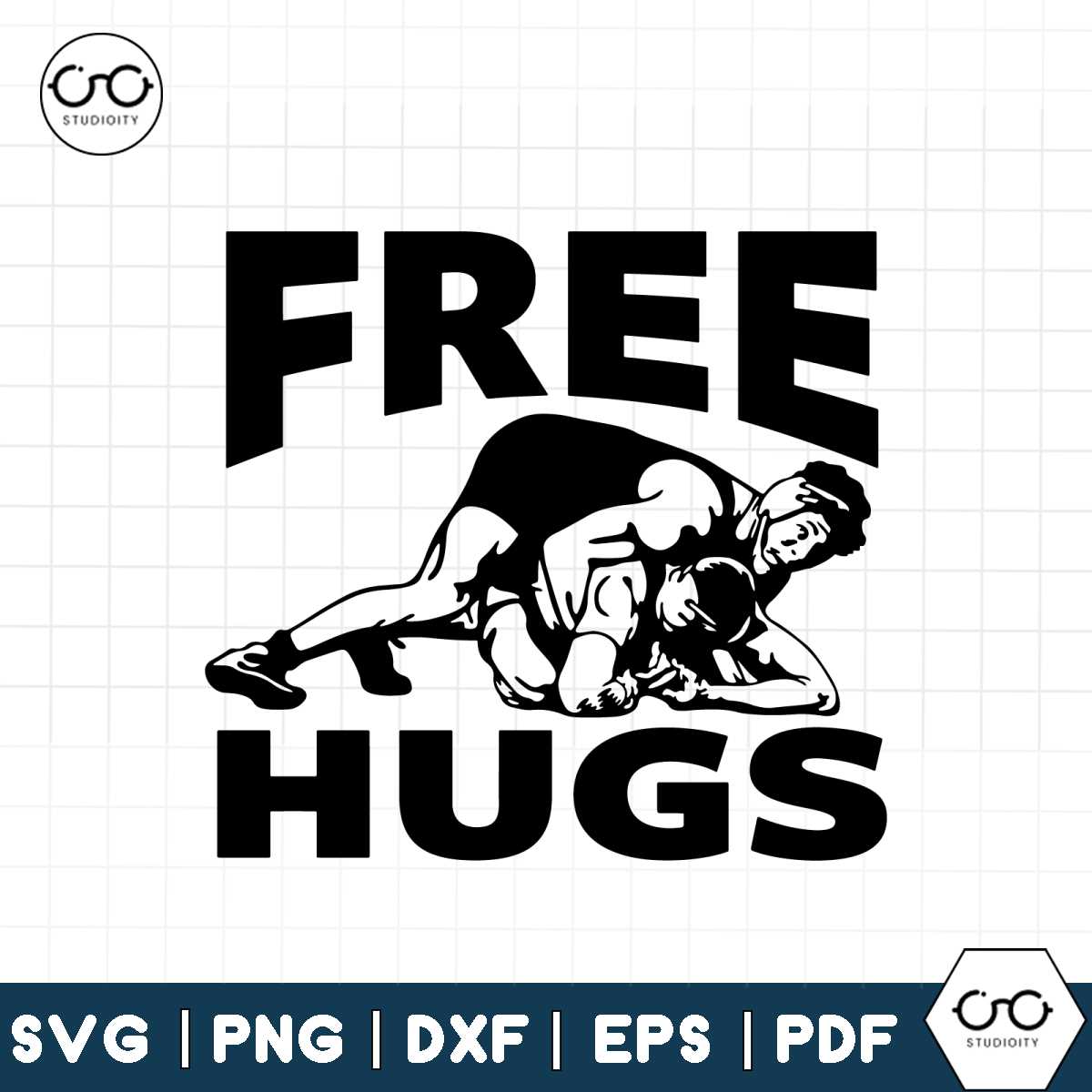 Free Hugs svg, Wrestling svg, Wrestle svg - Cuttable and Pri | Inspire ...