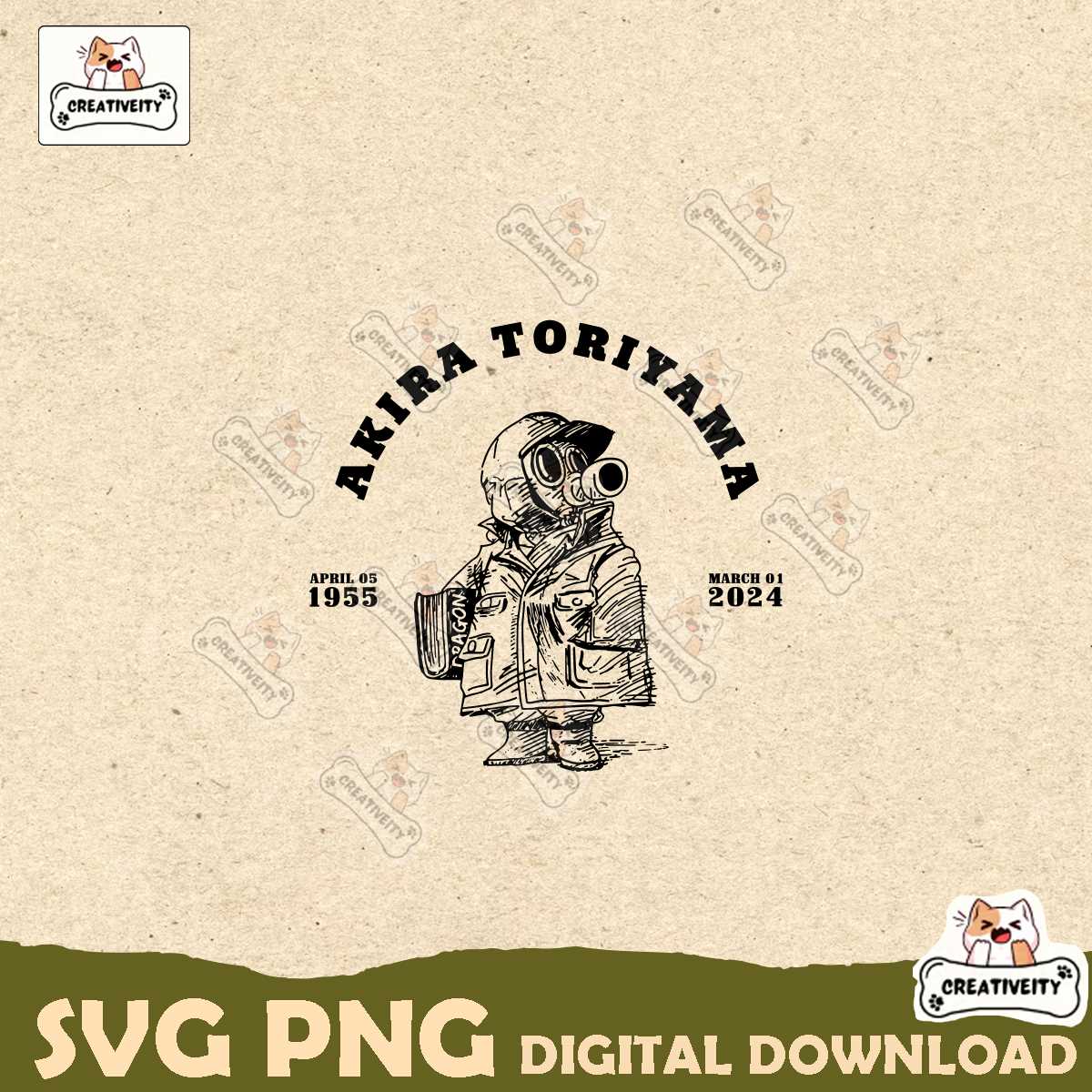 Vintage Akira Toriyama Anime SVG - Inspire Uplift