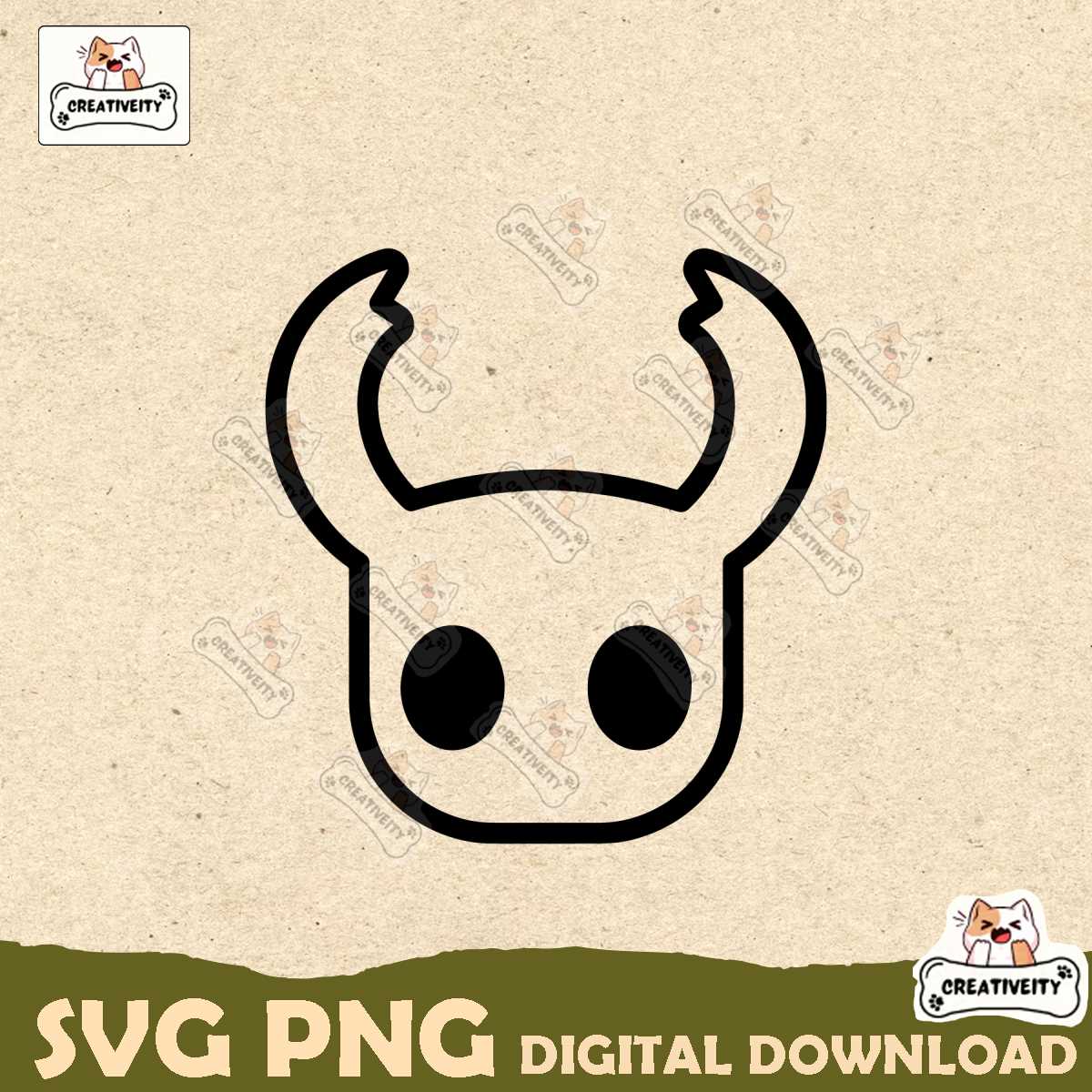 Hollow Knight Head SVG, Hollow Knight Face SVG, Hollow Knigh | Inspire ...