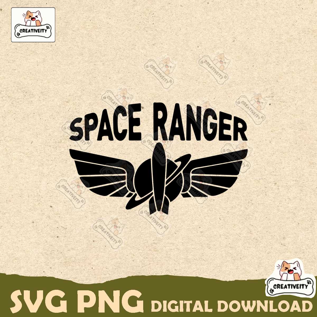 Space Ranger Symbol Logo Buzz Lightyear Clipart Instant Digi - Inspire ...