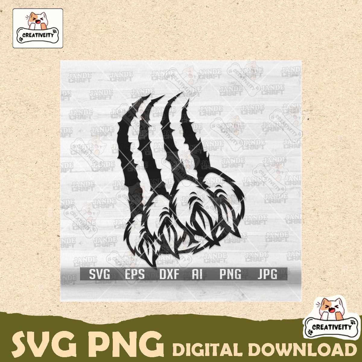 Animal Claw Scratch svg | Wild Beast Clipart | Monster Scrat | Inspire ...