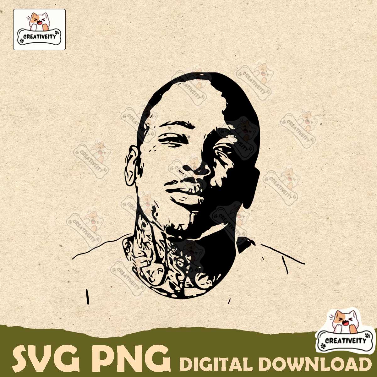 YG SVG, Rap SVG, Hiphop svg file, Music game svg, yg portrai | Inspire ...