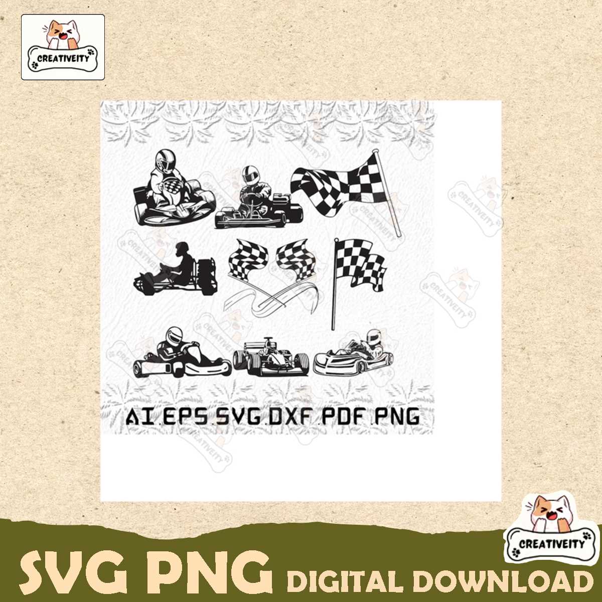 Go Kart Racing svg, Go Kart Racings svg, Go Kart svg, Racing | Inspire ...
