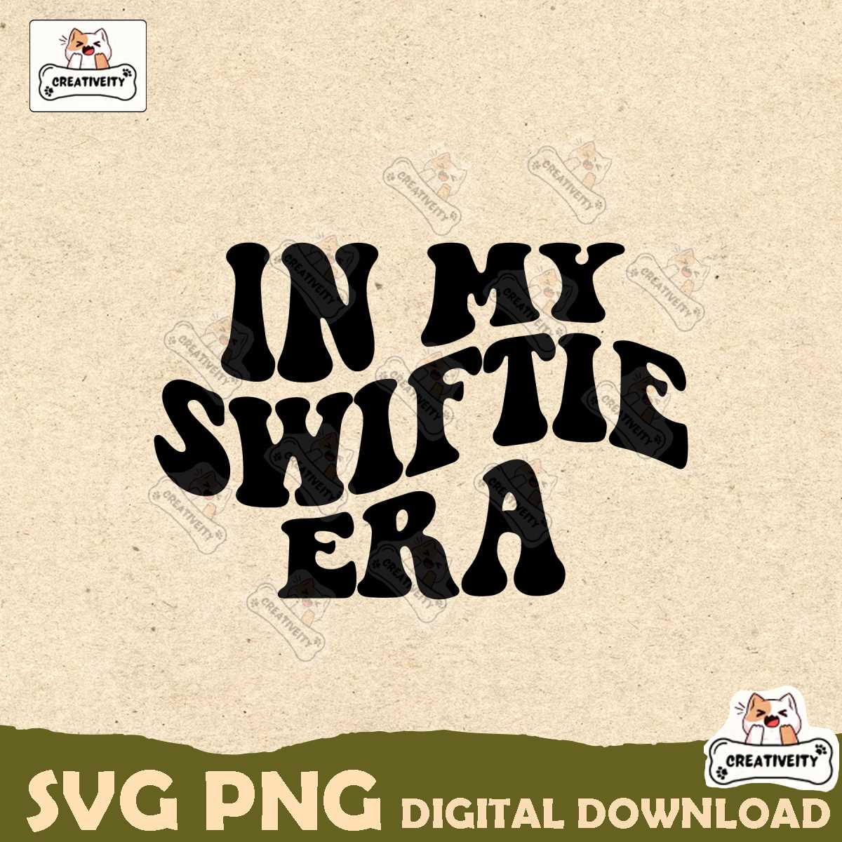 In my Swiftie era Svg, Png, wave text shirt design, instant | Inspire ...