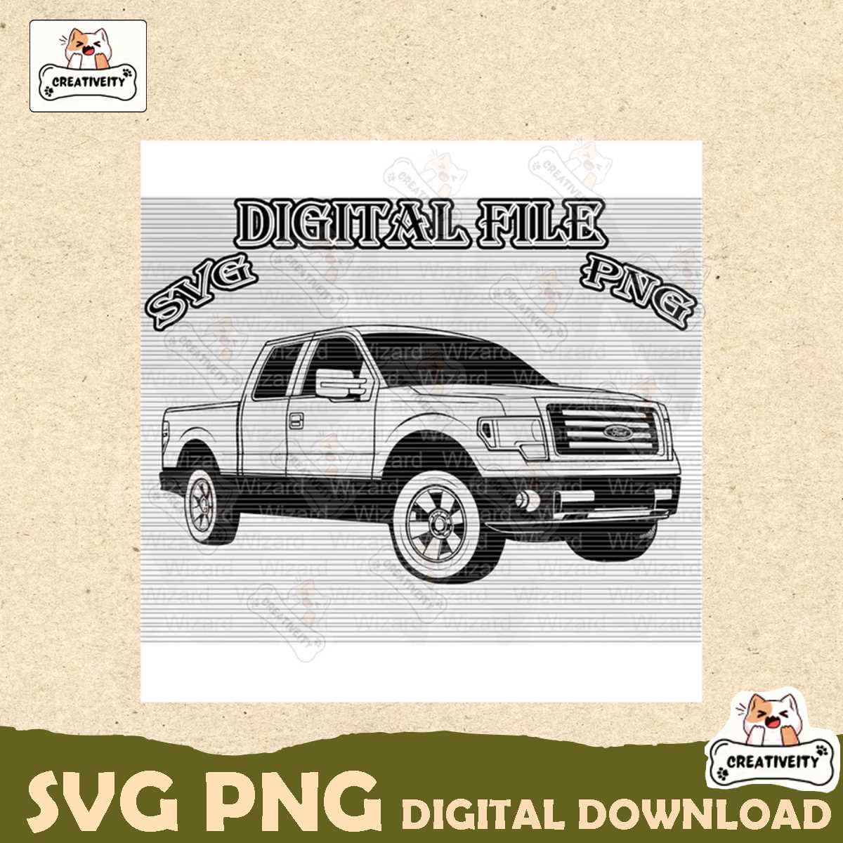 2009 Ford F-150 STX SVG Pick up Truck PNG svg, cut file, dra | Inspire ...