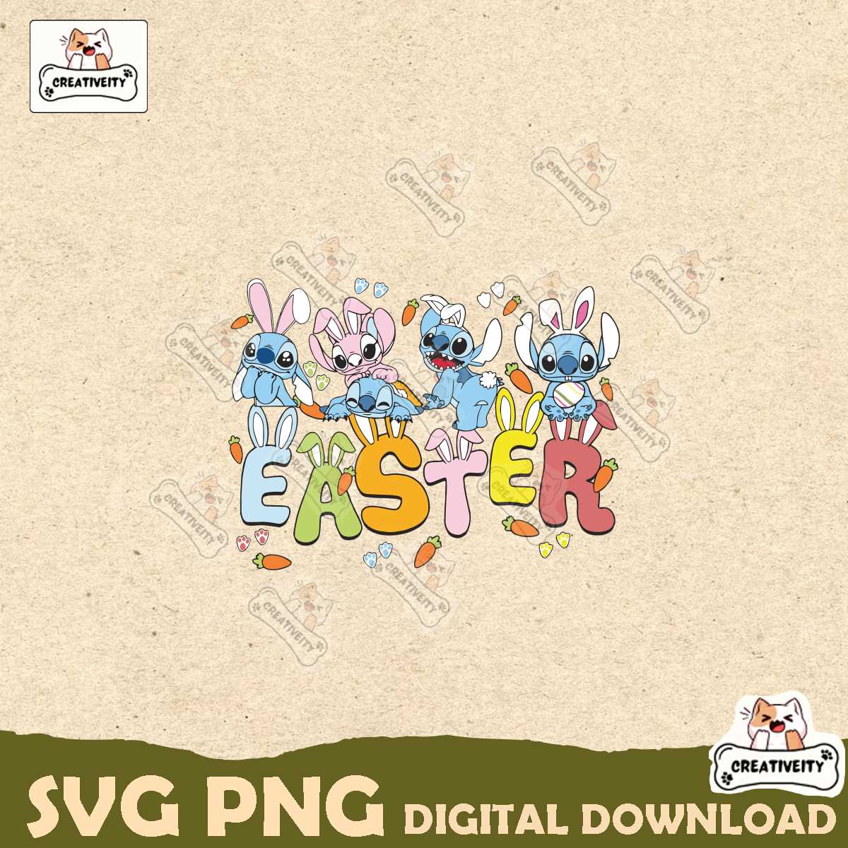 Stitch Easter Svg | Inspire Uplift