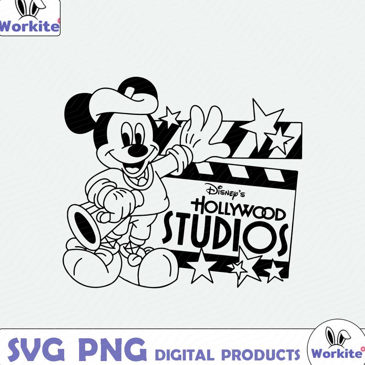Hollywood Studios Director Mickey Mouse Design *SVG* PNG Dxf | Inspire ...