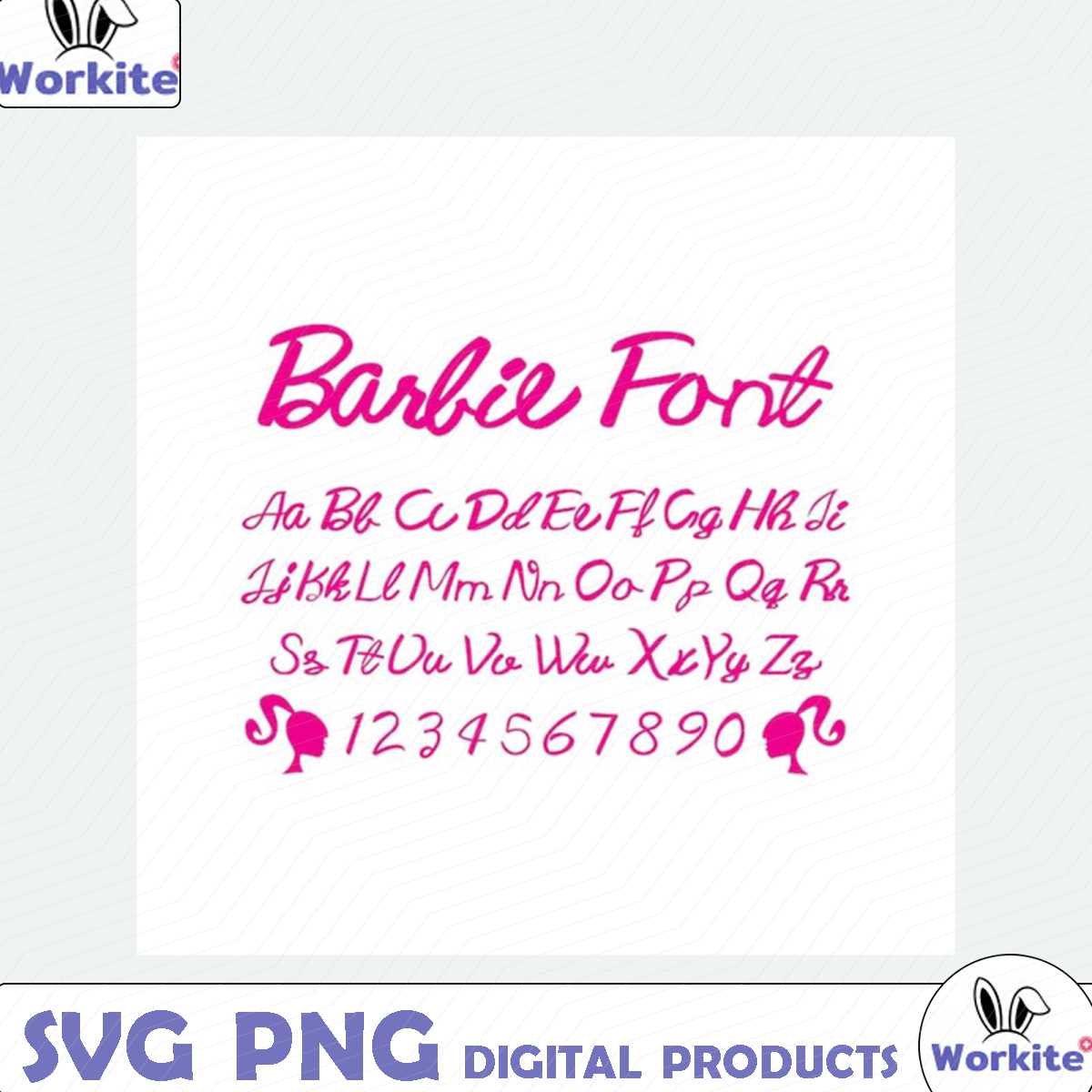 BARBIE FONT SVG, Come on Barbie Let Go Party Svg, Png Eps Do | Inspire ...